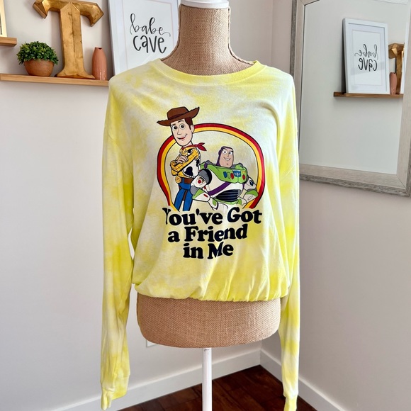 Disney | Tops | Disney Toy Story Yellow Tie Dye Long Sleeve Top | Poshmark